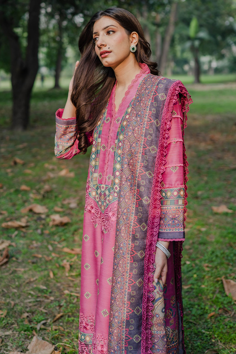 Silk Khadar Suit and Thin Khadar Dupatta | Komal Nasir