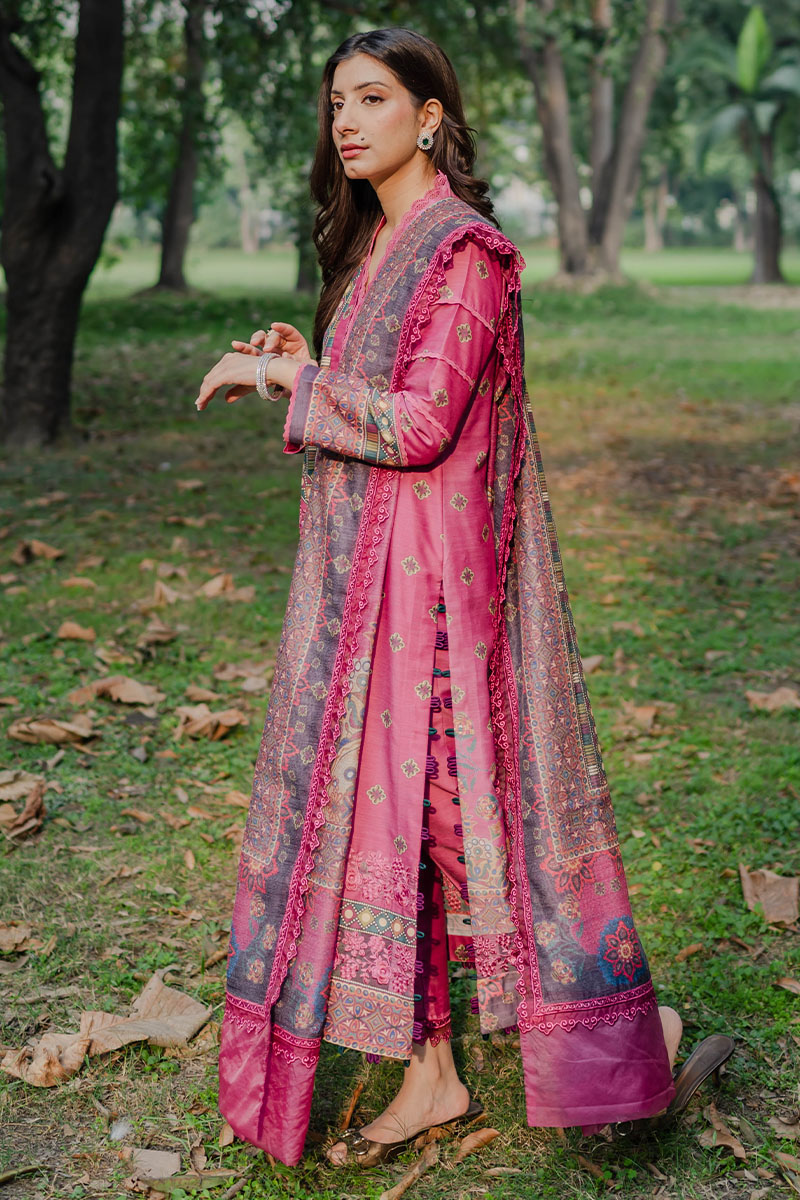 Silk Khadar Suit and Thin Khadar Dupatta | Komal Nasir