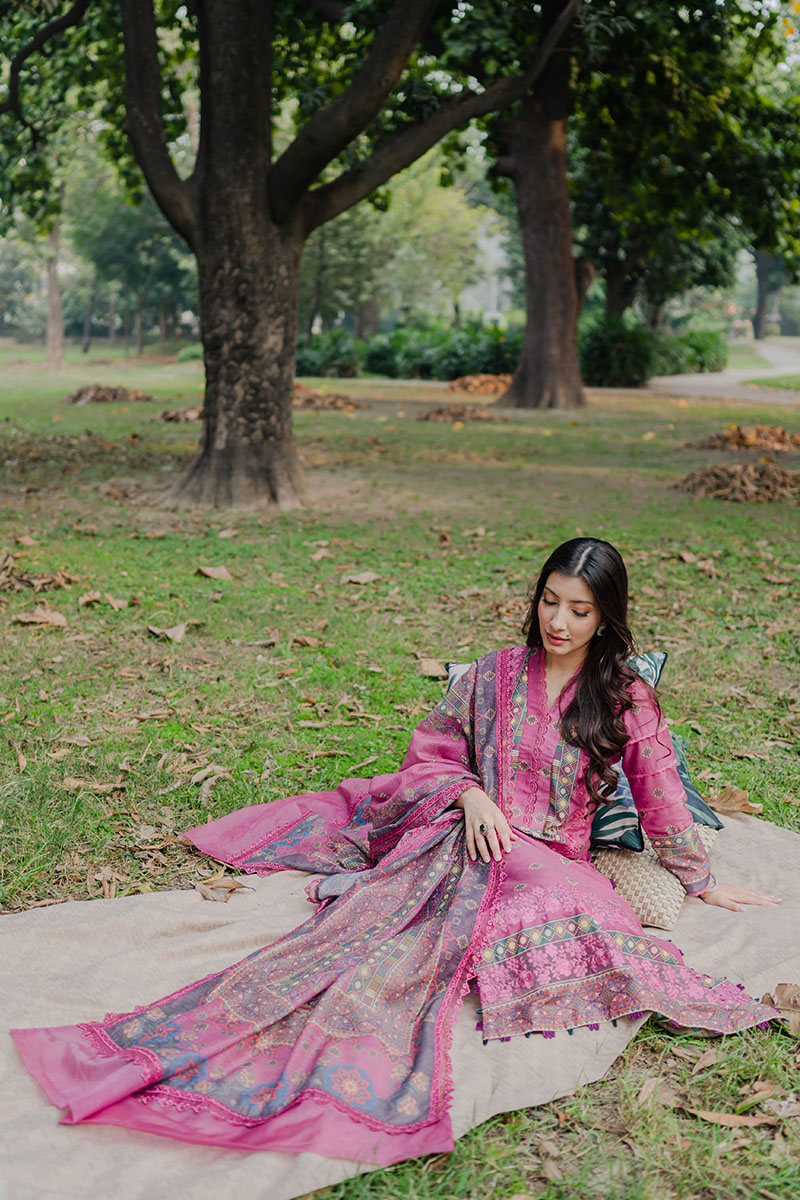 Silk Khadar Suit and Thin Khadar Dupatta | Komal Nasir