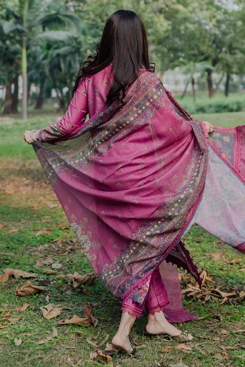 Silk Khadar Suit and Thin Khadar Dupatta | Komal Nasir