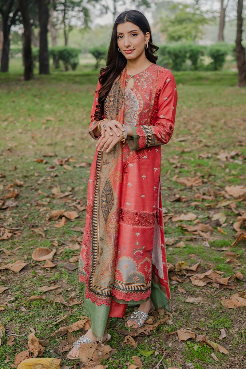 Silk Khadar Suit and Thin Khadar Dupatta | Komal Nasir